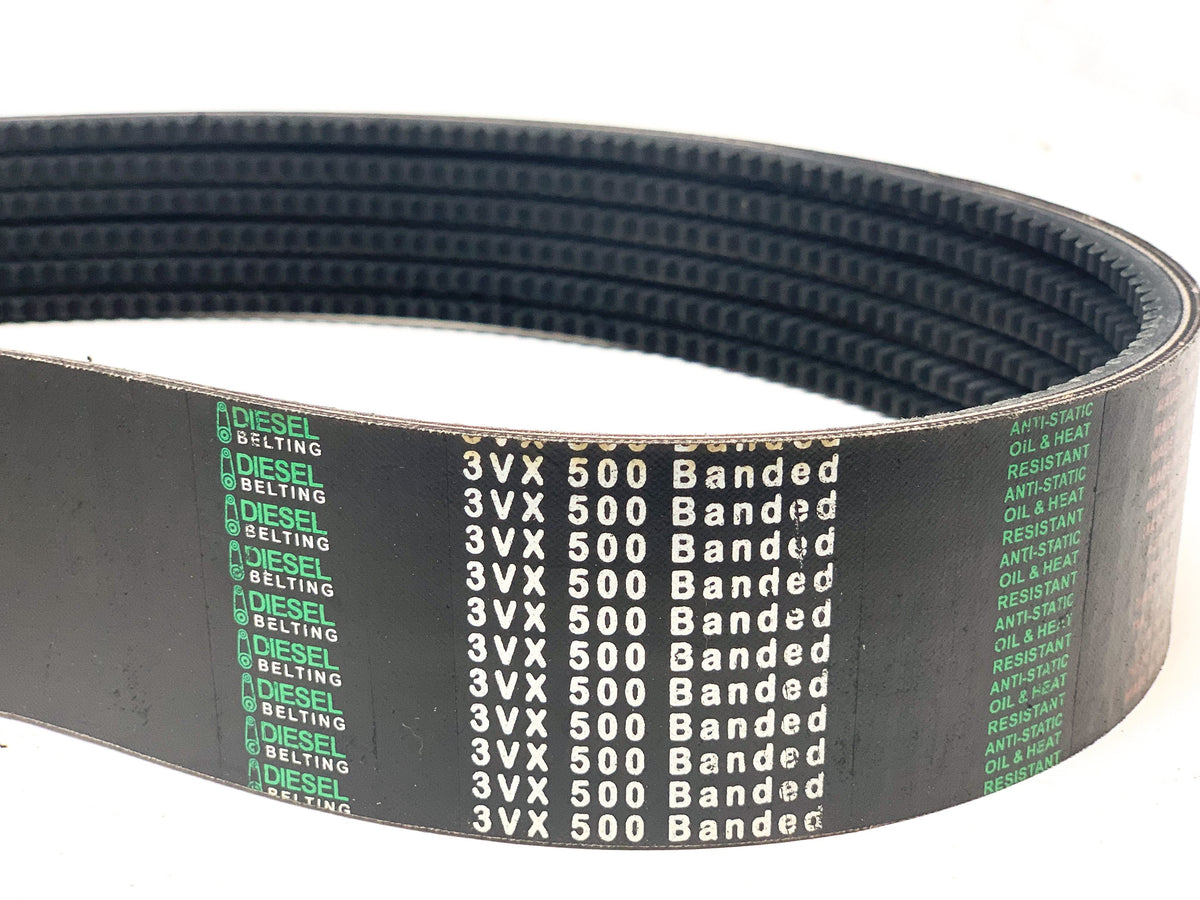 5/3VX500 Banded Cogged V-Belt 3/8in x 50in 5 Bands – Diesel Belting