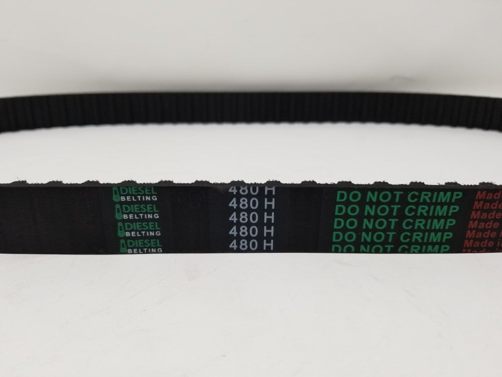 480H200 Timing Belt 0.5in Pitch, 2in Wide, 48in Pitch Length, 96 Teeth ...