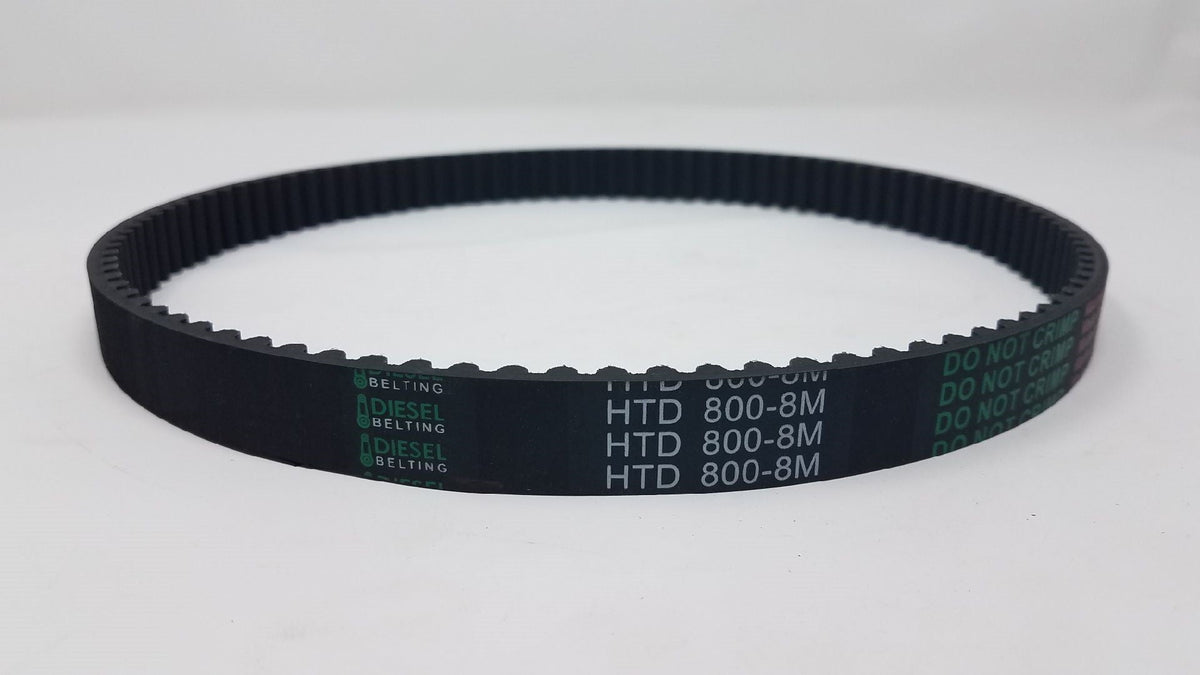 800-8M-30 Timing Belt 8mm Pitch, 30mm Wide, 800mm Pitch Length, 100 Te ...