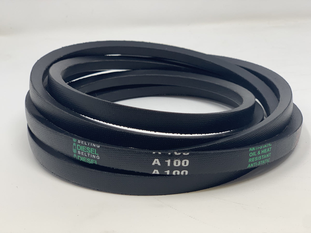 A100 V-Belt 1/2" x 102" Outside Circumference Classic Wrapped Diesel B ...