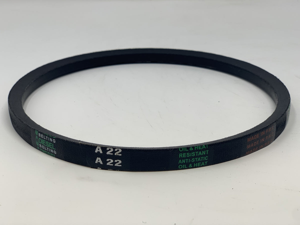 A22 V-Belt 1/2" x 24" Outside Circumference Classic Wrapped Diesel Bel ...
