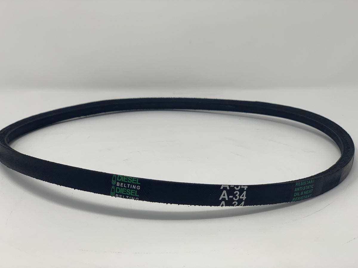 Dayton 6A143 Replacement V Belt A34 Classic Wrapped 1/2 x 36in Outside ...