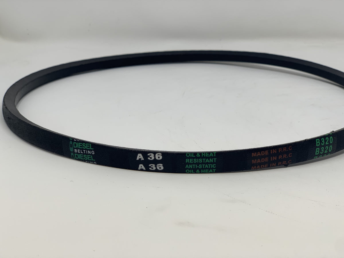 A36 V-Belt 1/2" x 38" Outside Circumference Classic Wrapped Diesel Bel ...
