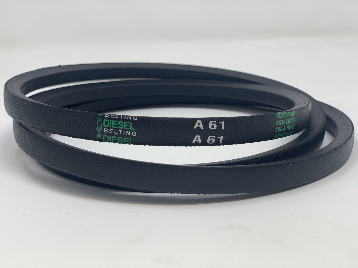 A61 V-Belt 1/2" x 63" Outside Circumference Classic Wrapped Diesel Bel ...