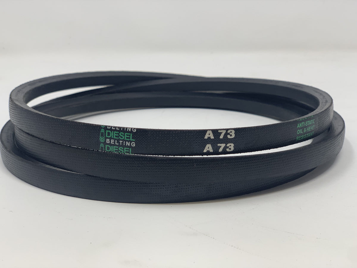 A73 V-Belt 1/2" x 75" Outside Circumference Classic Wrapped Diesel Bel ...