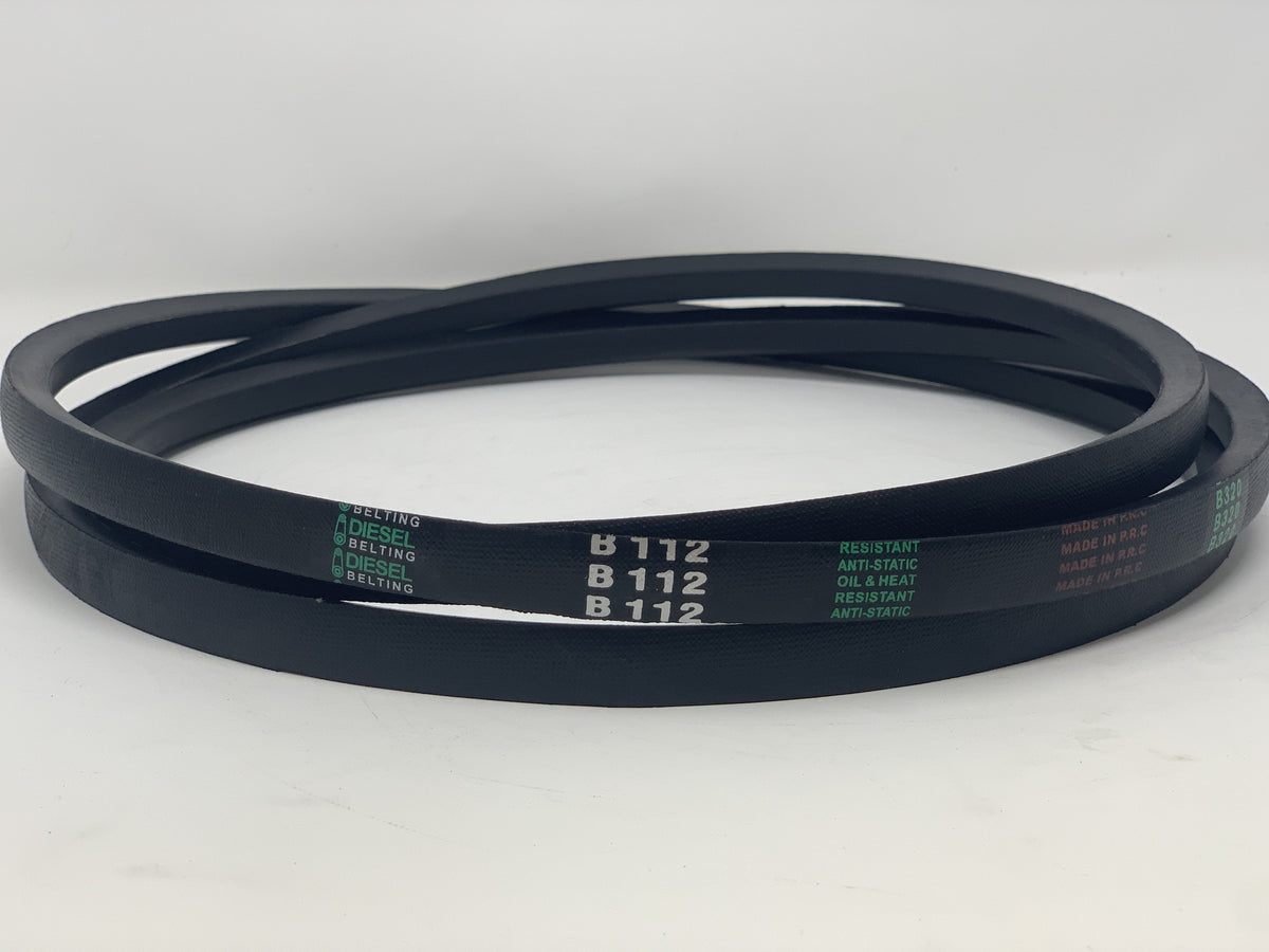 B112 V-Belt 21/32" x 115" Outside Circumference Classic Wrapped Diesel ...