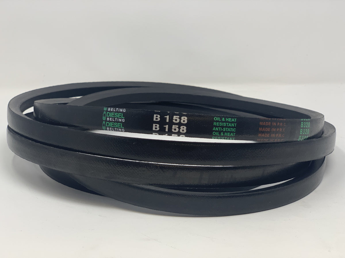 B158 V-Belt 21/32" x 161" Outside Circumference Classic Wrapped Diesel ...