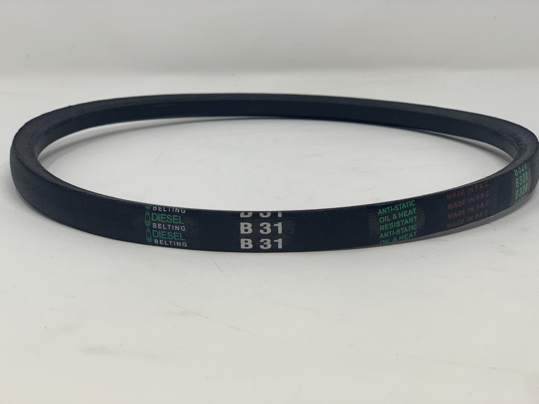 B31 V-Belt 21/32" x 34" Outside Circumference Classic Wrapped Diesel B ...