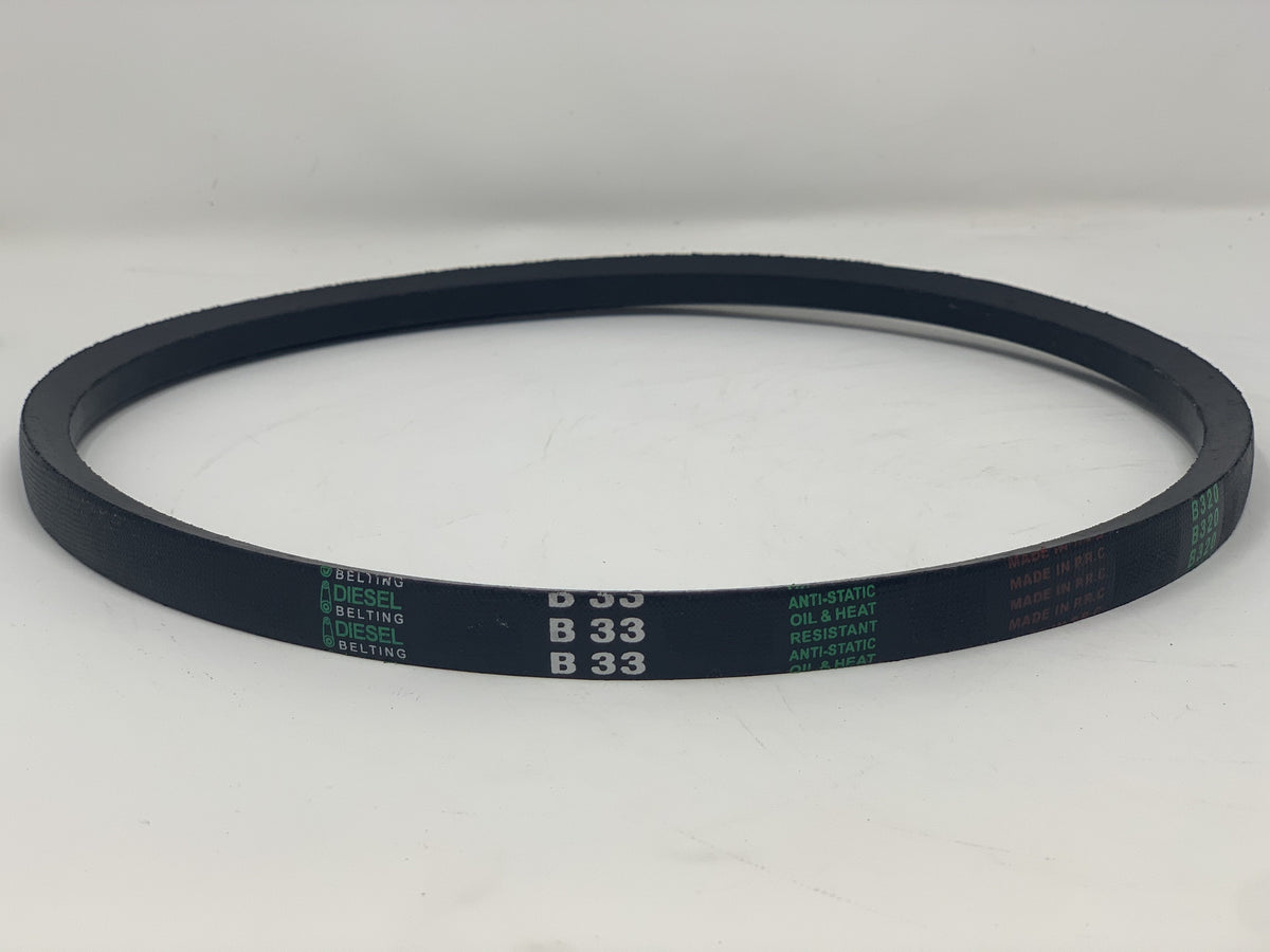 B33 V-Belt 21/32" x 36" Outside Circumference Classic Wrapped Diesel B ...