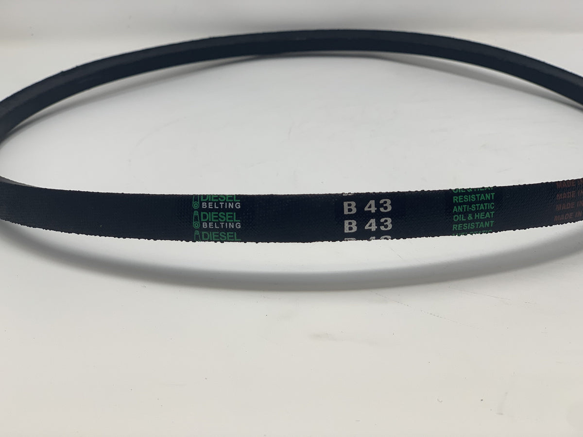 B43 V-Belt 21/32" x 46" Outside Circumference Classic Wrapped Diesel B ...