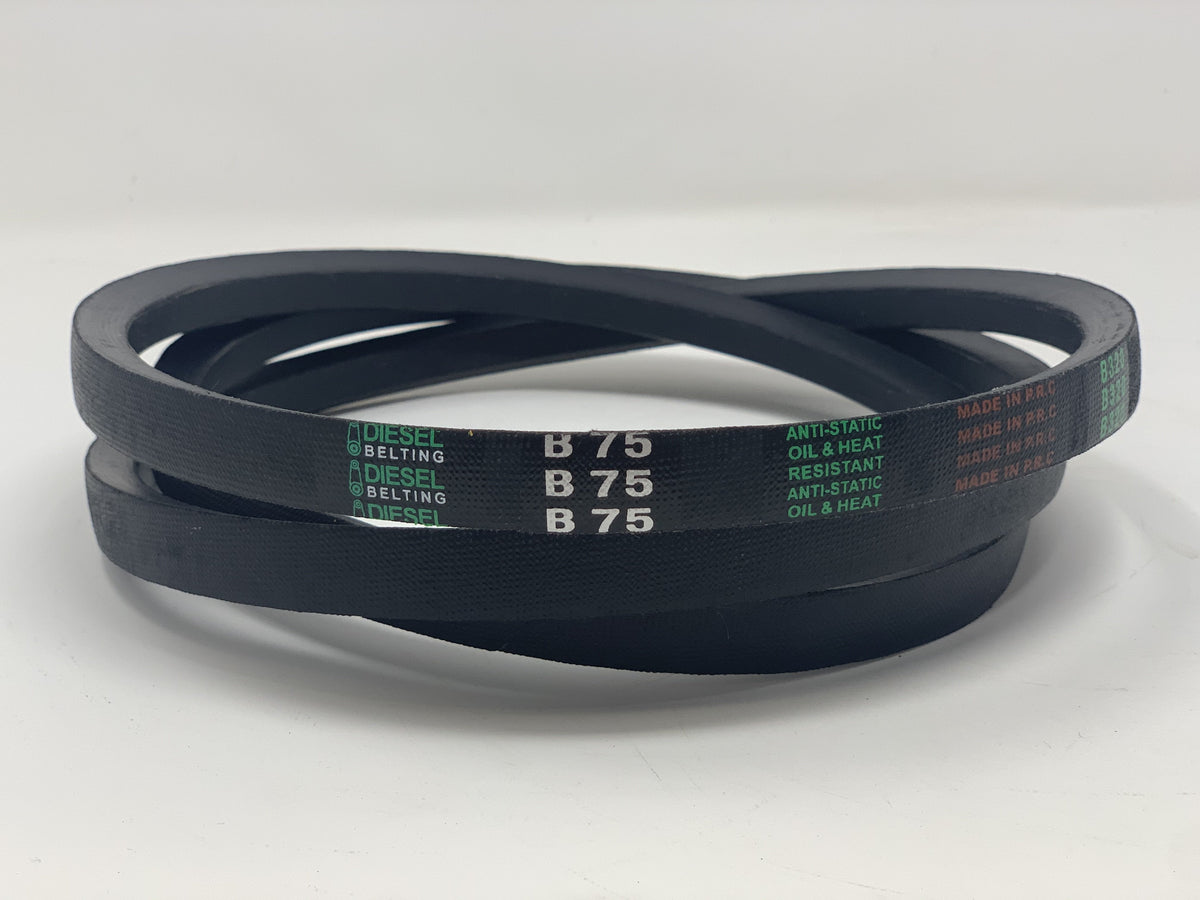 B75 V-Belt 21/32" x 78" Outside Circumference Classic Wrapped Diesel B ...