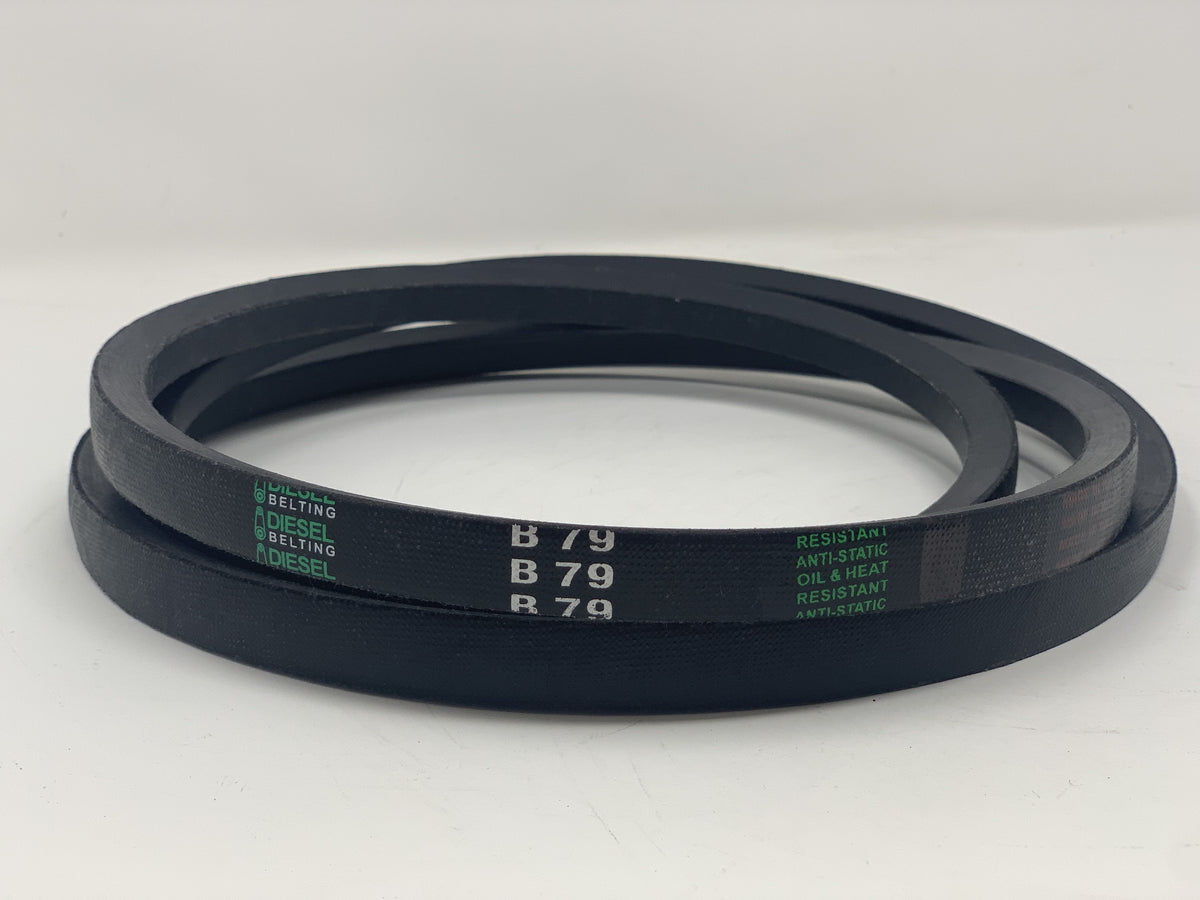 B79 V-Belt 21/32" x 82" Outside Circumference Classic Wrapped Diesel B ...