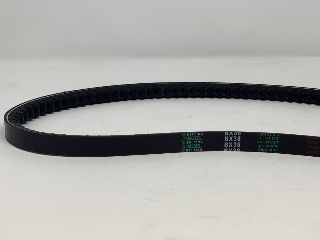 BX38 V-Belt 21/32" x 41" Outside Circumference Cogged Classic Diesel B ...