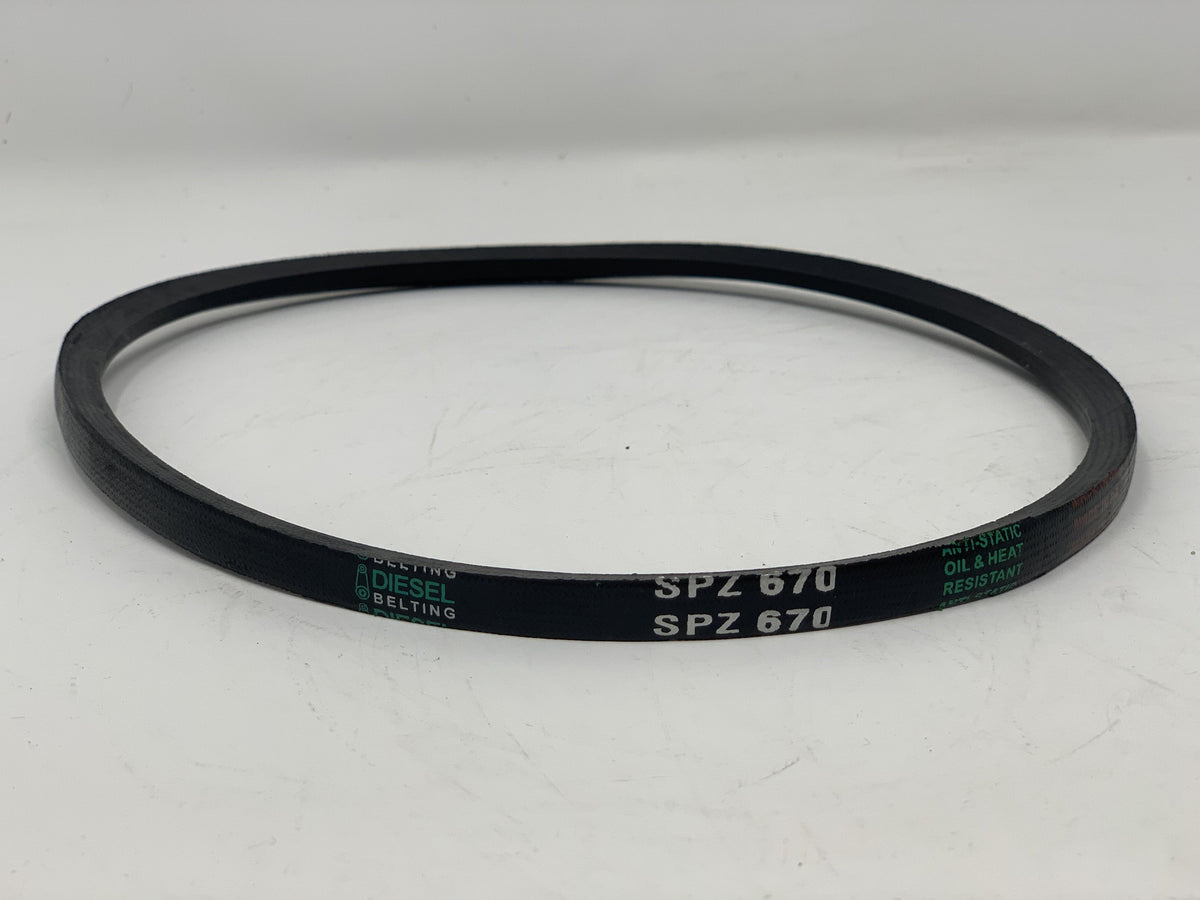 SPZ670 V-Belt 10mm x 670mm Outside Circumference Metric Narrow Wedge D ...